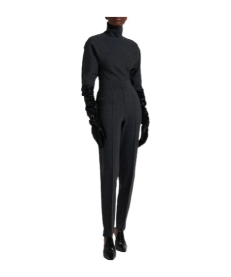 Alaïa Knitted Wool-blend Tapered Pants