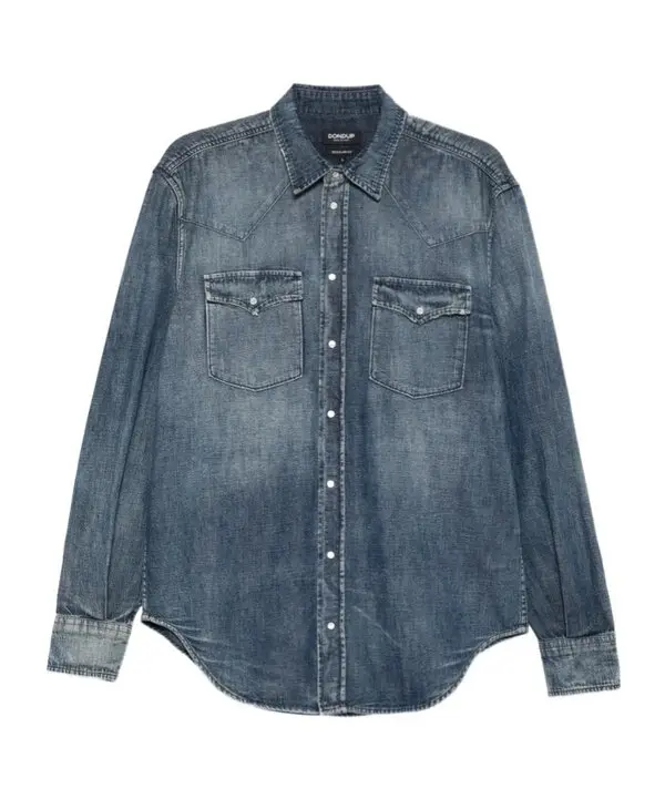 DONDUP Snap-button Denim Shirt