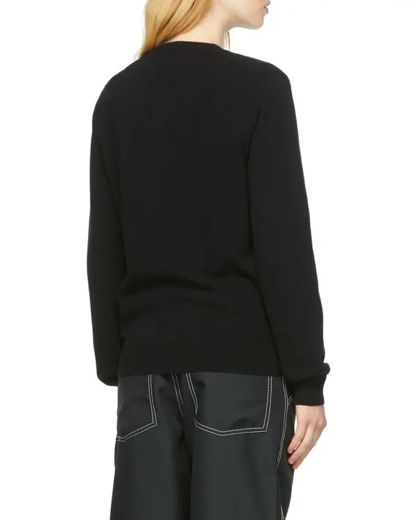 Comme Des Garçons Round-necked Wool Sweater