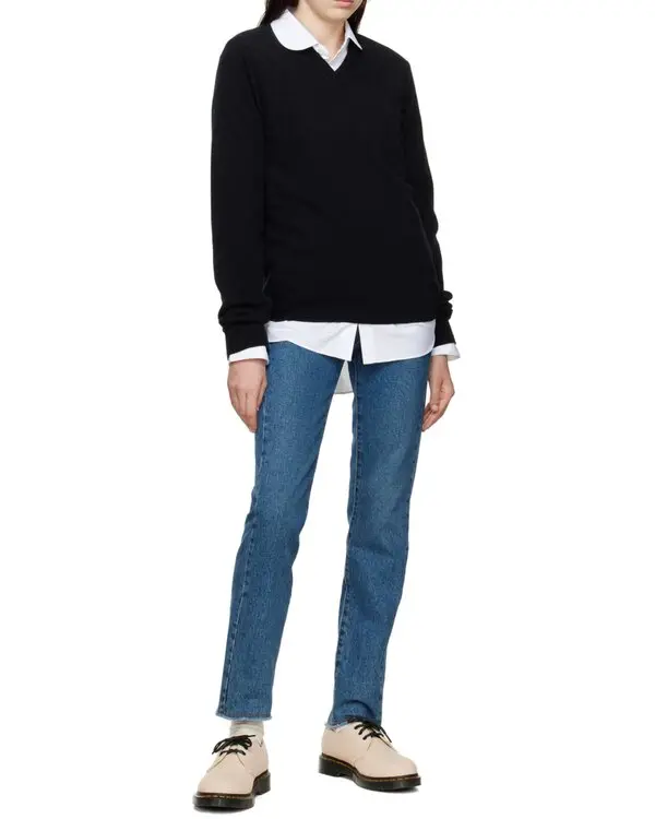 Comme Des Garçons Round-necked Wool Sweater