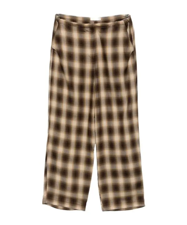 Co Checked Casual Trousers - Brown