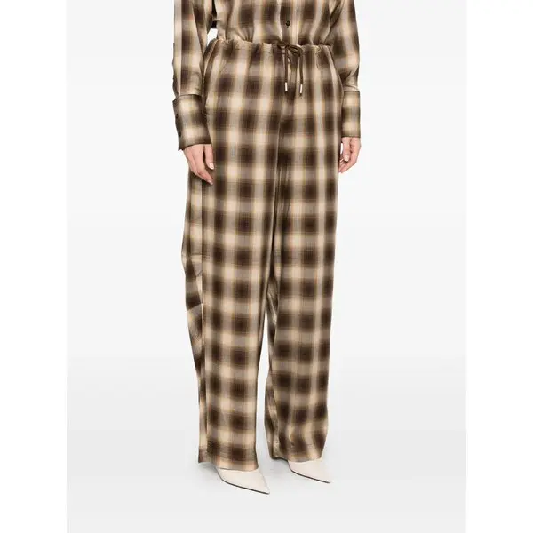 Co Checked Casual Trousers