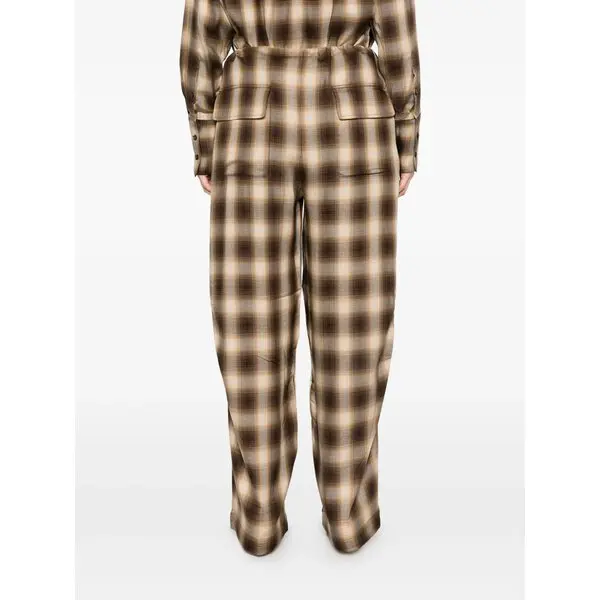 Co Checked Casual Trousers