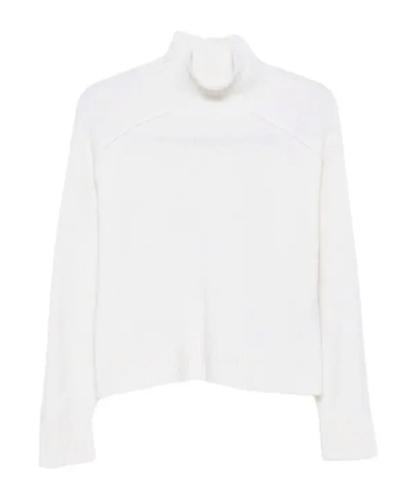 Antonelli Firenze Ribbed Knit Sweater - White