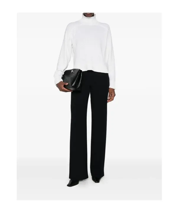 Antonelli Firenze Ribbed Knit Sweater - White