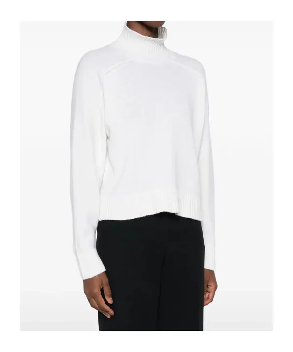 Antonelli Firenze Ribbed Knit Sweater - White