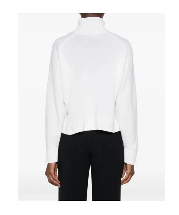 Antonelli Firenze Ribbed Knit Sweater - White