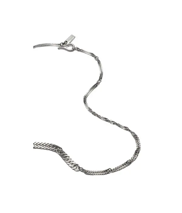 LEMAIRE Twisted Chain Necklace In Rhodium