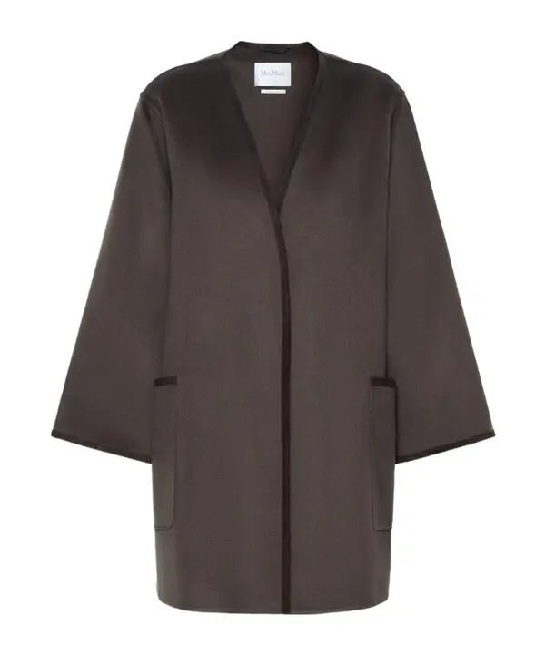 Max Mara Flipper Cape-style Coat - Mud