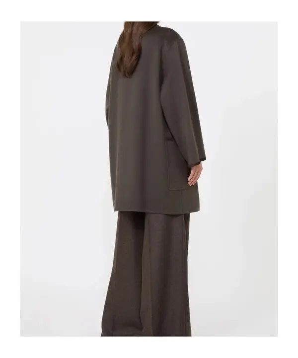 Max Mara Flipper Cape-style Coat - Mud