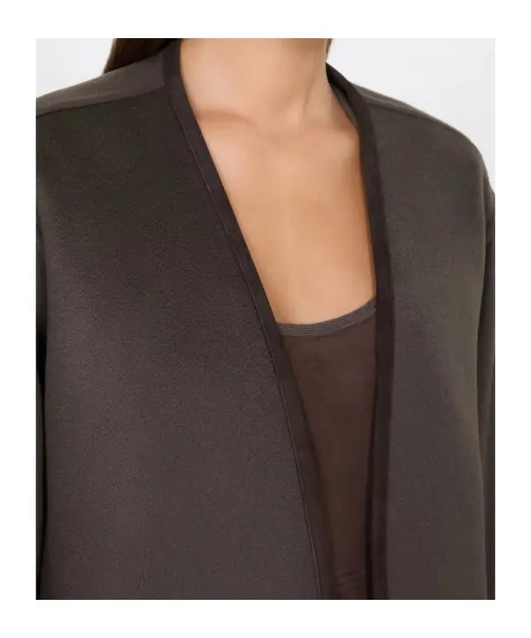 Max Mara Flipper Cape-style Coat - Mud
