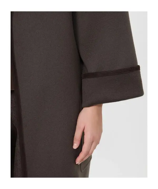 Max Mara Flipper Cape-style Coat - Mud