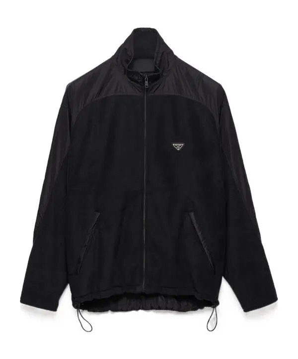Prada Fleece Zip-up Sweatshirt