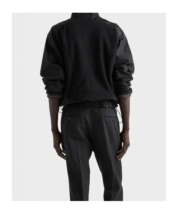 Prada Fleece Zip-up Sweatshirt
