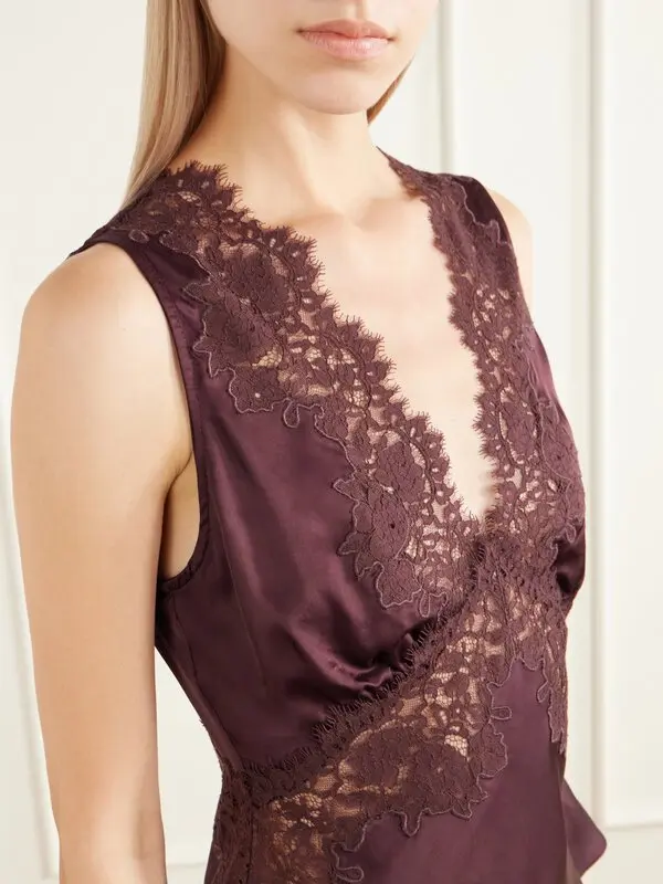 Rixo Lace-trim Tank Top