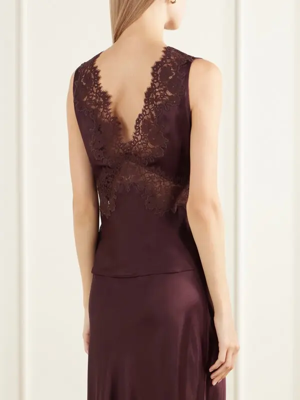Rixo Lace-trim Tank Top