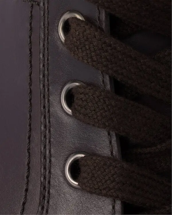 Prada Lace-up Leather And Re-nylon Booties