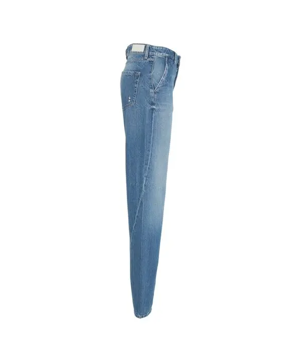 ICON DENIM LOS ANGELES Denim Trousers With Belt Loops