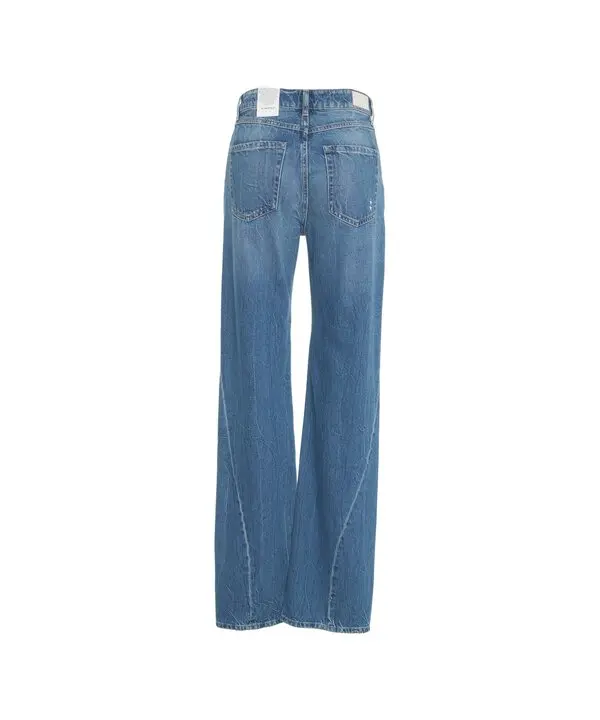 ICON DENIM LOS ANGELES Denim Trousers With Belt Loops