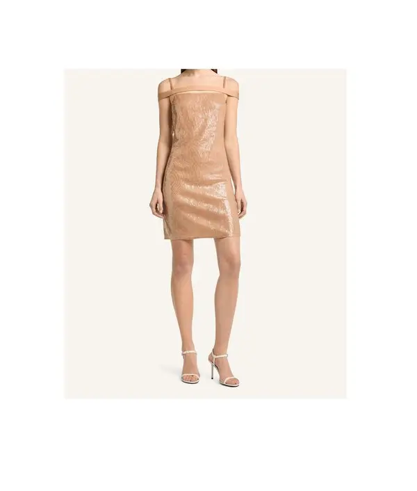 COURREGES Sequin-embellished Strap Mini Dress
