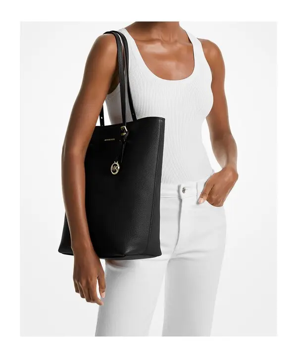 Michael Kors Quinn Large Pebbled Leather Tote Bag