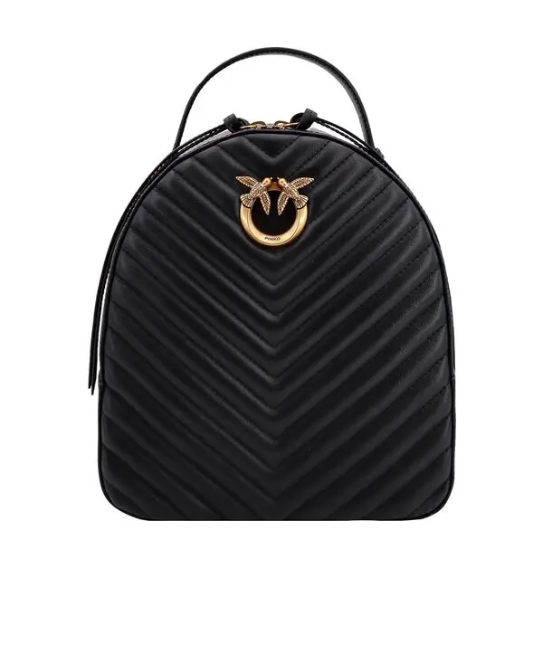 Pinko Love Birds Quilted Backpack