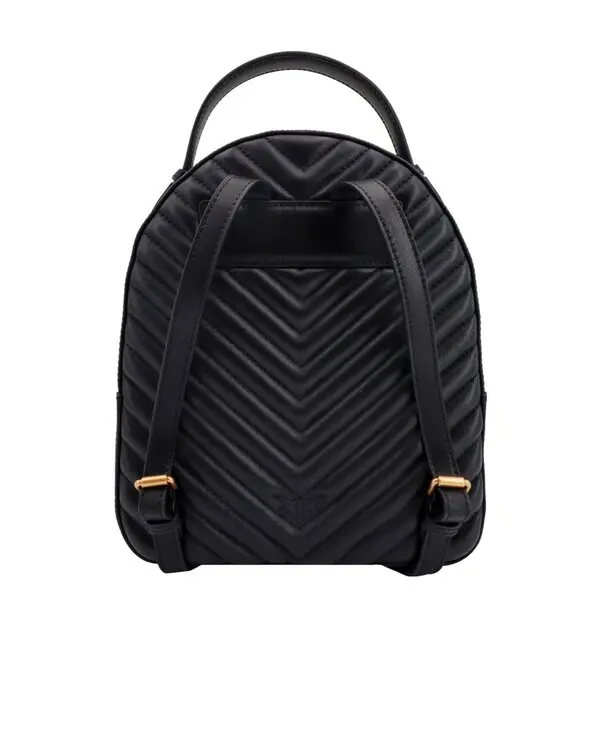 Pinko Love Birds Quilted Backpack