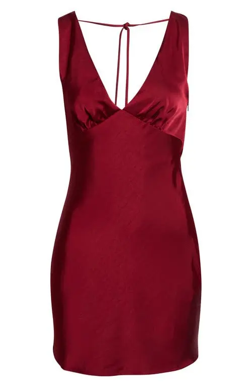 Lulus Liora Plunge Neck Minidress