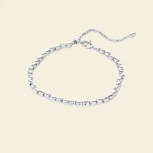 LAGOMIST Coffee Bean Bracelet - Silver
