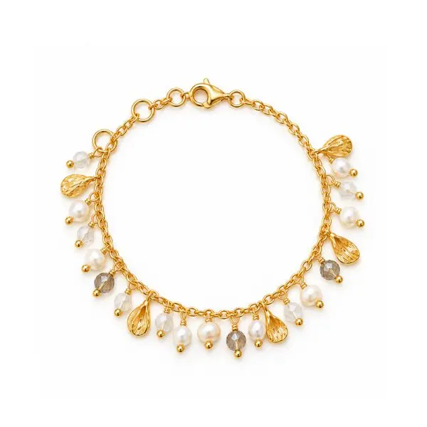 LALINDE Golden Breeze Bracelet - White