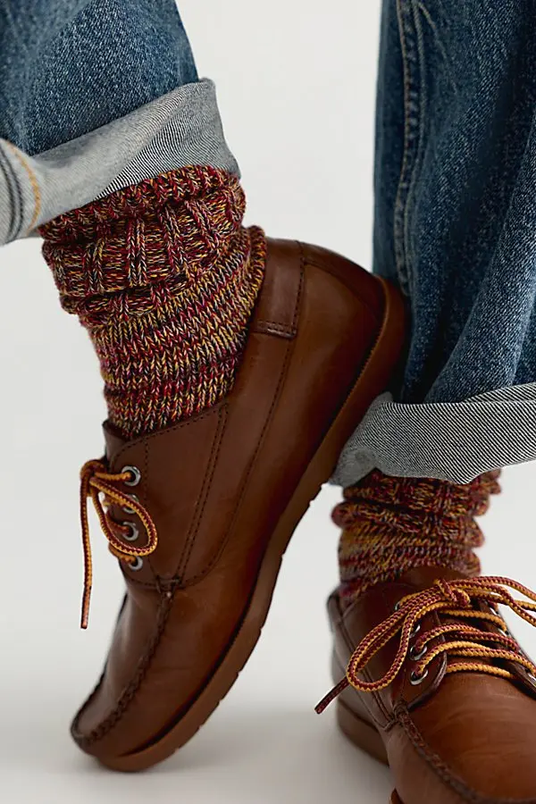 Free People Delia Trouser Socks - Multi Combo