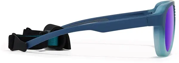 Zenni Aviator Glasses W/ Strap Plastic Full Rim Frame - Blue
