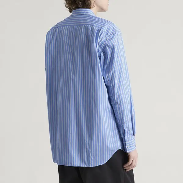 Comme Des Garçons Zipped Cotton Frill Shirt