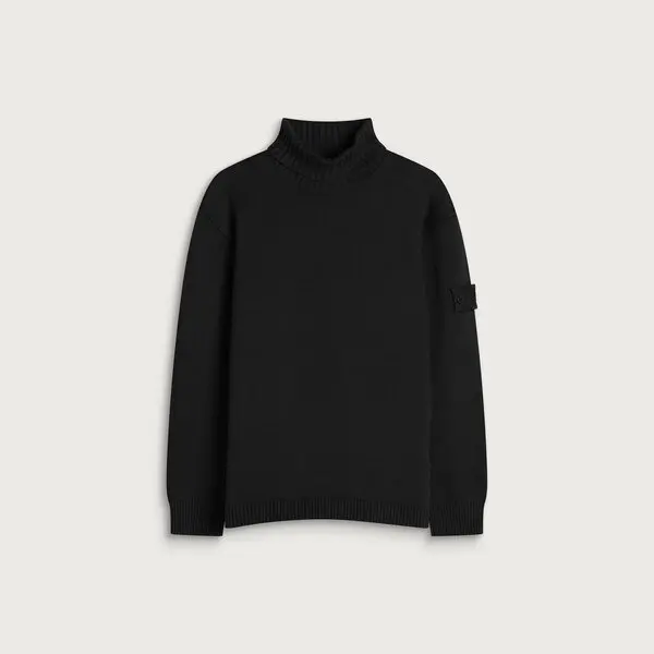 Stone Island Ghost Plush Stitch Winter Turtleneck Jumper