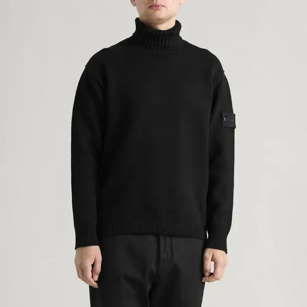 Stone Island Ghost Plush Stitch Winter Turtleneck Jumper