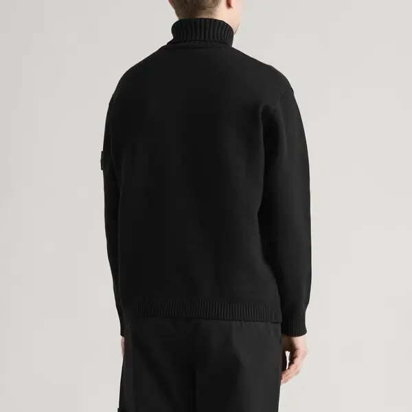 Stone Island Ghost Plush Stitch Winter Turtleneck Jumper