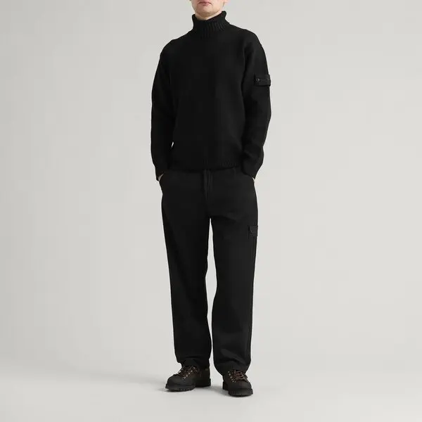 Stone Island Ghost Plush Stitch Winter Turtleneck Jumper