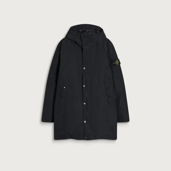 Stone Island Micro Twill Parka Jacket - Black