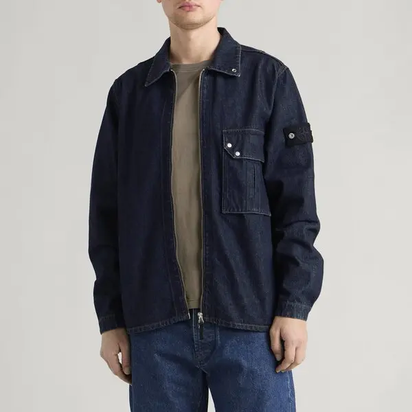 Stone Island Rinsed Denim Overshirt