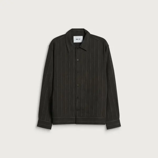 Nn07 Reed Yarn Dyed Stripe Overshirt