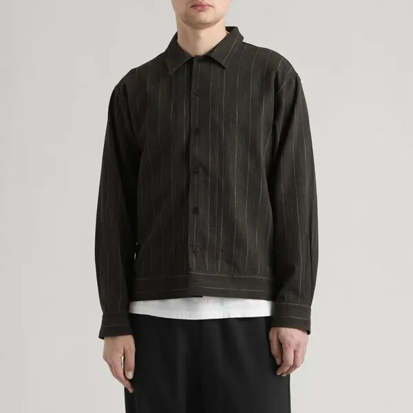 Nn07 Reed Yarn Dyed Stripe Overshirt