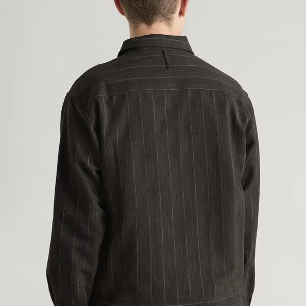Nn07 Reed Yarn Dyed Stripe Overshirt