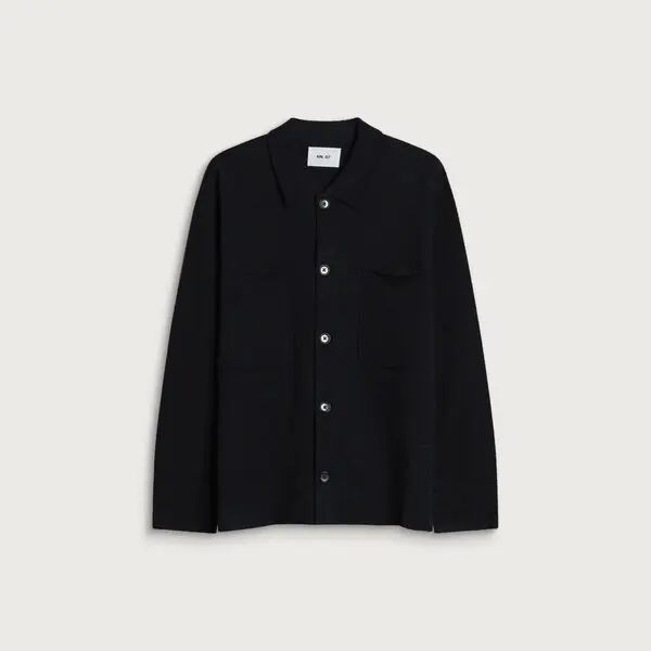 Nn07 Jonas Bolied Wool Overshirt
