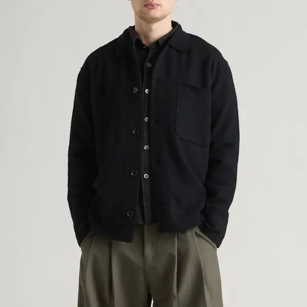 Nn07 Jonas Bolied Wool Overshirt