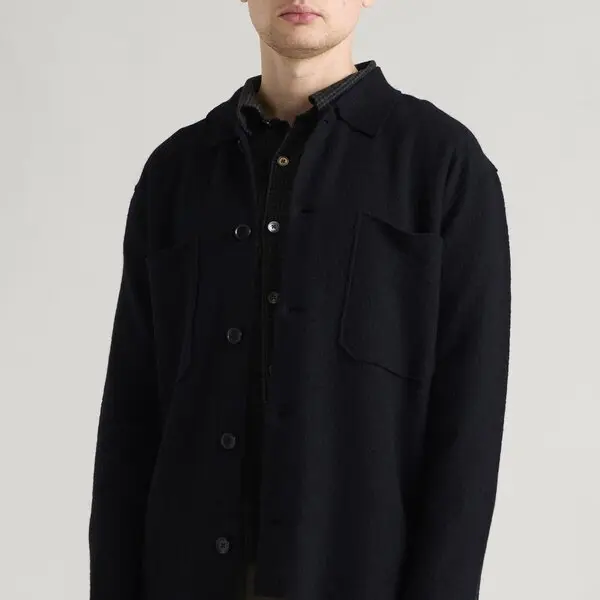 Nn07 Jonas Bolied Wool Overshirt