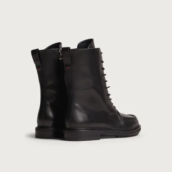 AeydĒ Tate Leather Lace Up Ankle Boots