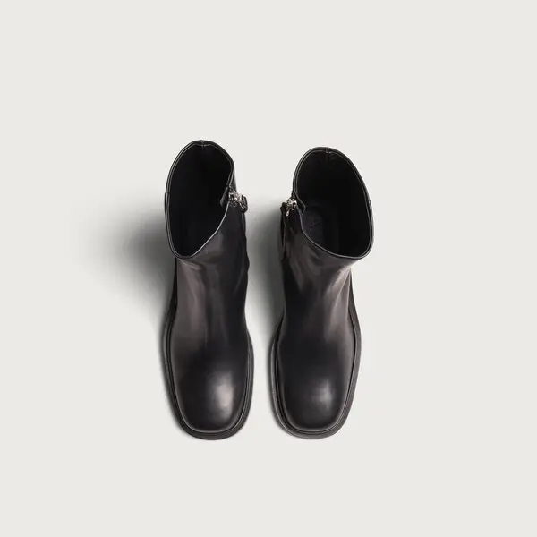 AeydĒ Teddy Block Heel Boots