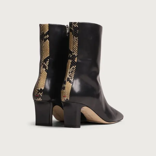AeydĒ Billie Square Toe Heel Ankle Boots