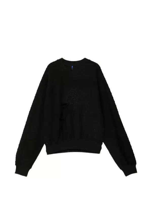 ADER ERROR Crochet-patch Textured-finish Sweater