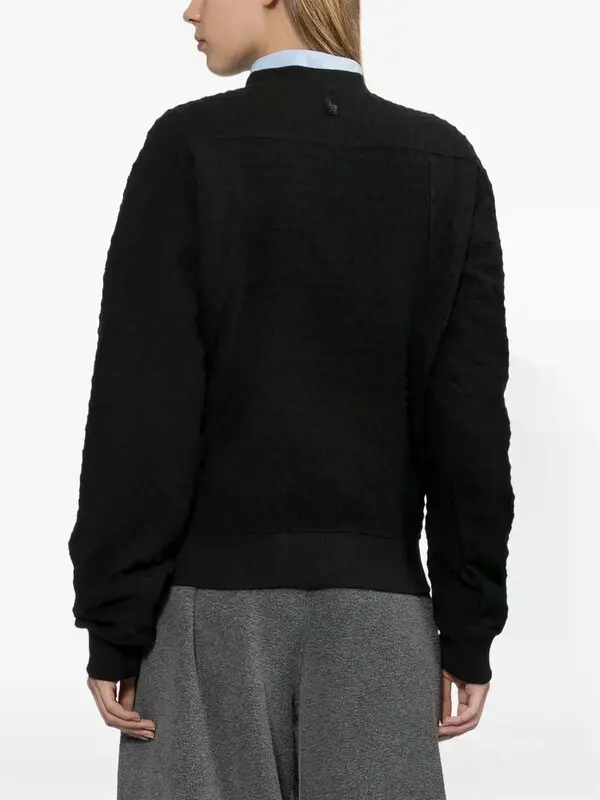 ADER ERROR Crochet-patch Textured-finish Sweater